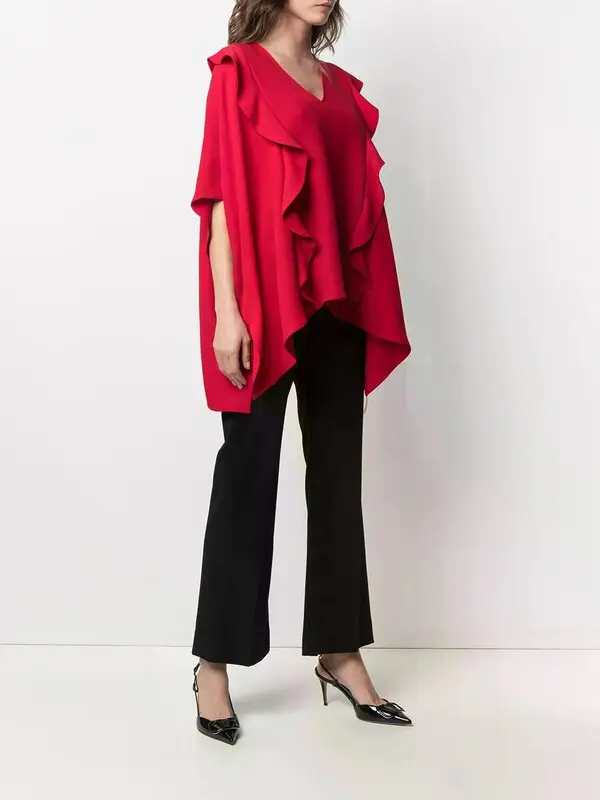 Valentino Garavani Ruffled Drape Blouse