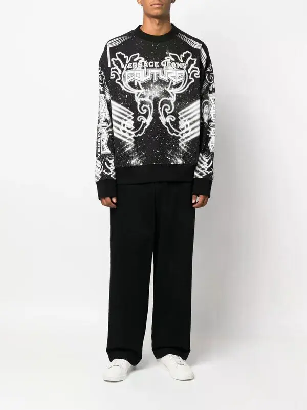 Versace Space Couture Long-sleeve Sweatshirt