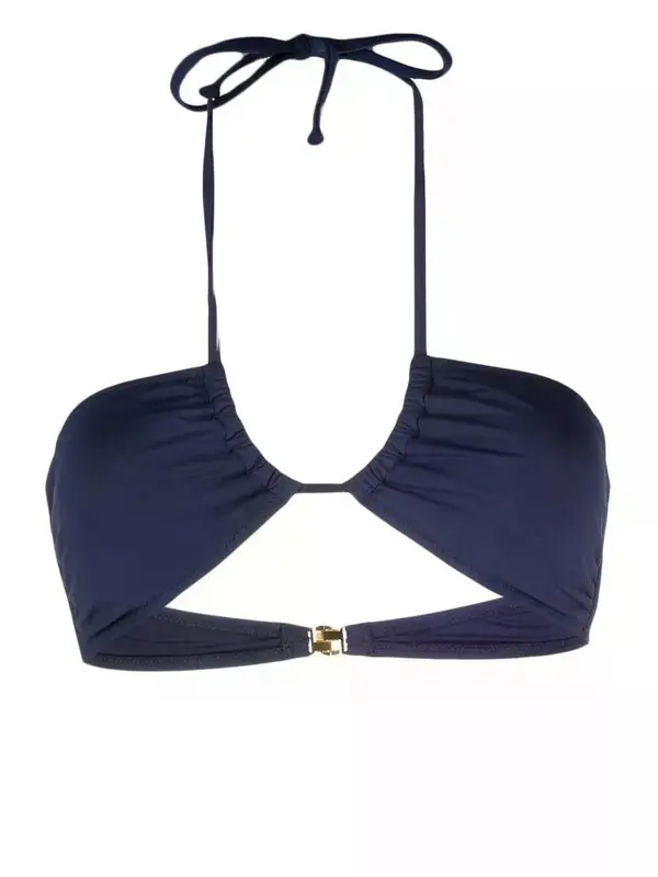 Moschino Halterneck Bikini Top - Blue