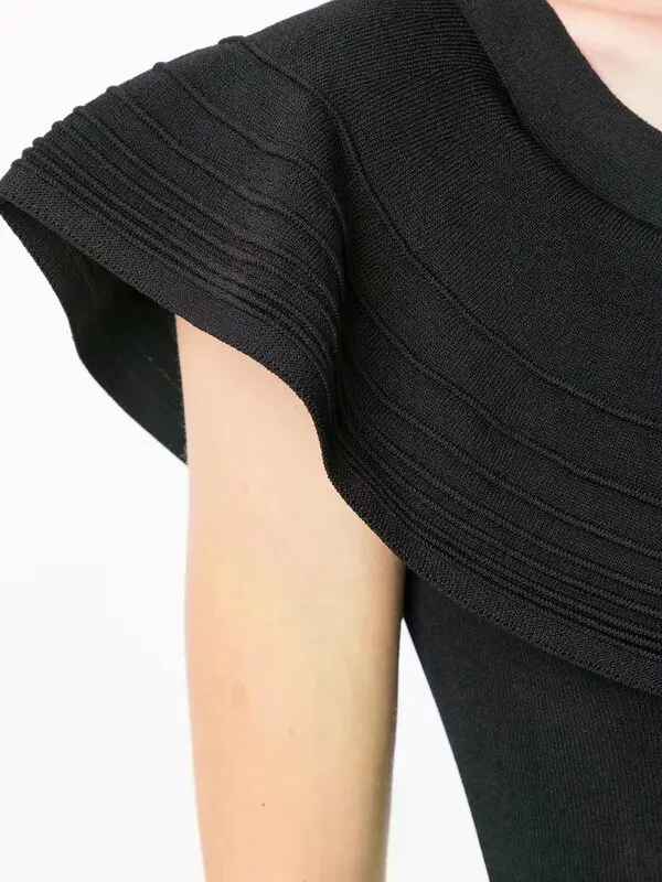 Paule Ka Ruffled Off-shoulder Mini Dress