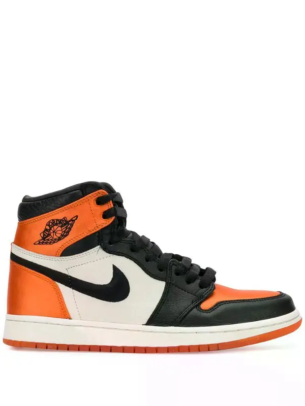 JORDAN Air 1 Re High Og Sl Satin Shattered Backboard Sneakers - Orange