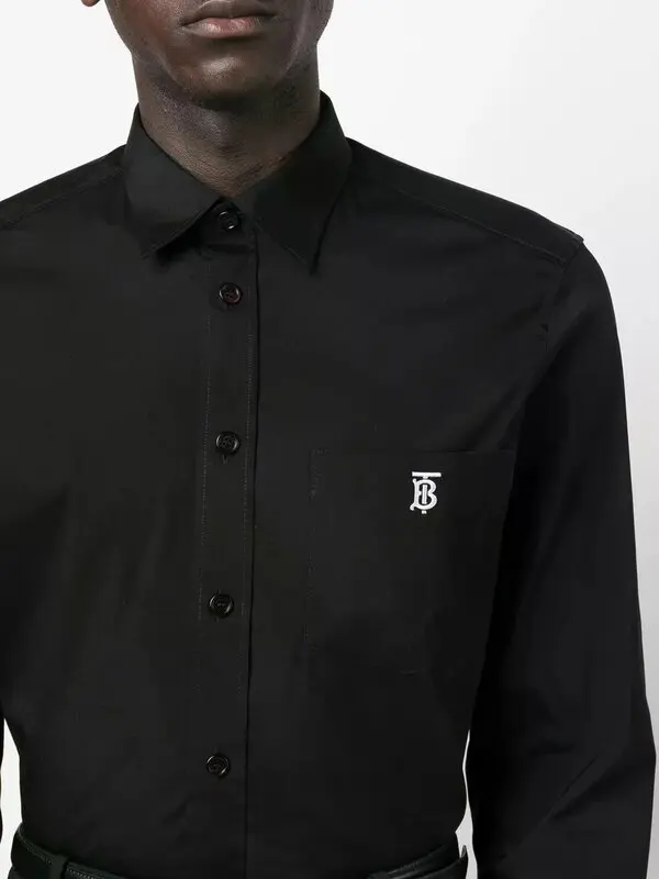 Burberry Logo-embroidered Shirt