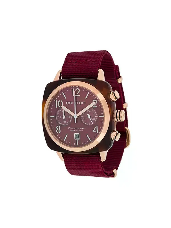 BRISTON Clubmaster Classic 40mm Watch - Red