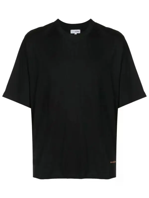 AMIR SLAMA Seahorse-print Cotton T-shirt