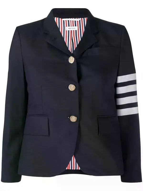 Thom Browne 4-bar Plain Weave Suiting Jacket - Blue