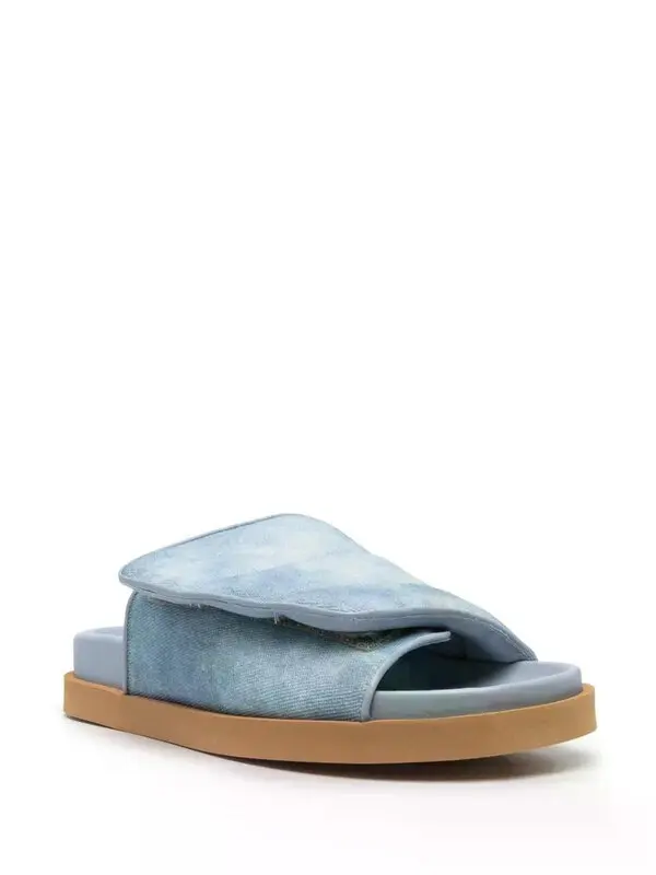 GIABORGHINI Gia 3 Touch-strap Sandals - Blue