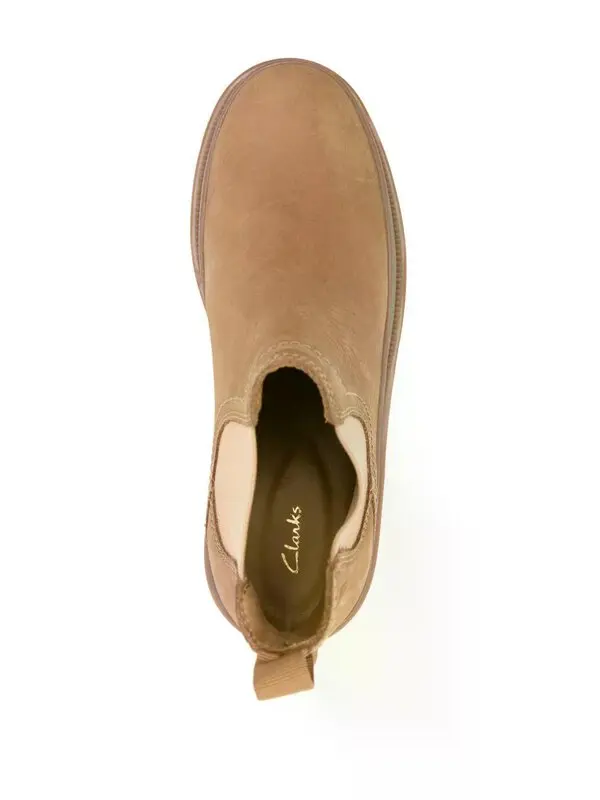 Clarks Badell Top Round-toe Ankle Boots