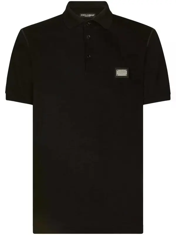 Dolce & Gabbana Logo-tag Piqué Polo Shirt