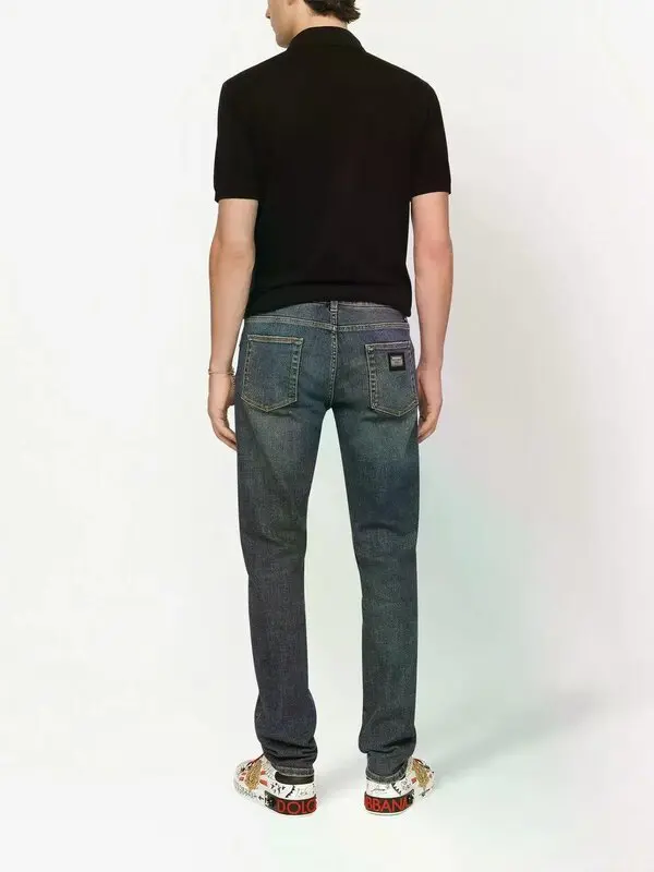 Dolce & Gabbana Logo-tag Piqué Polo Shirt