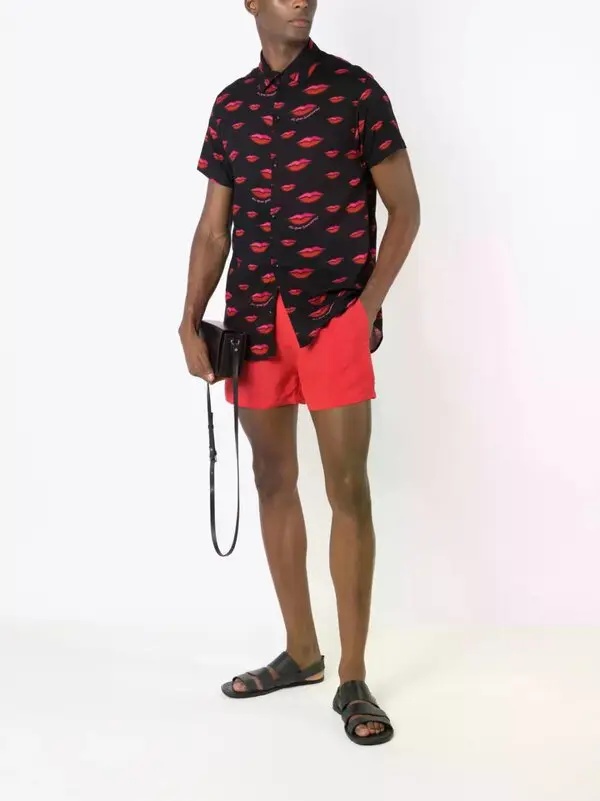 AMIR SLAMA Elasticated-waistband Linen Shorts