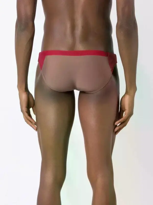 AMIR SLAMA Low-rise Two-tone Swim Briefs