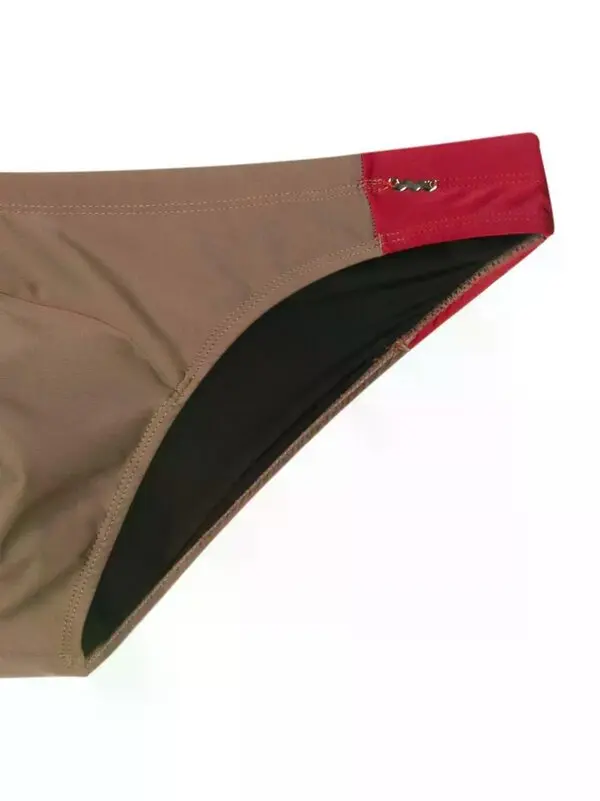 AMIR SLAMA Low-rise Two-tone Swim Briefs