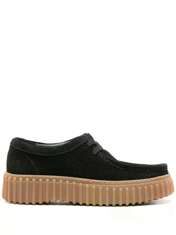 Clarks Torhill Bee Suede Loafers - Black