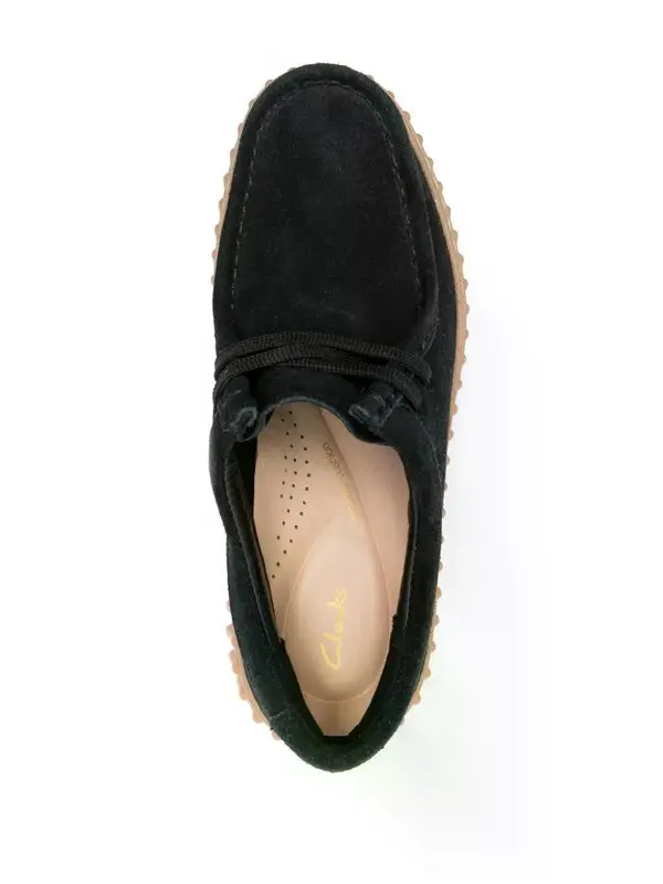 Clarks Torhill Bee Suede Loafers - Black