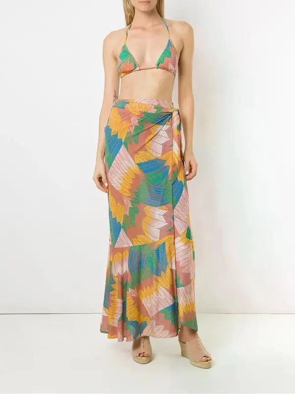 AMIR SLAMA Cocar Wrap Skirt