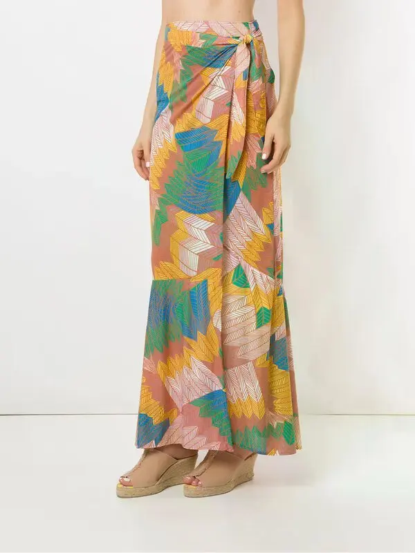 AMIR SLAMA Cocar Wrap Skirt