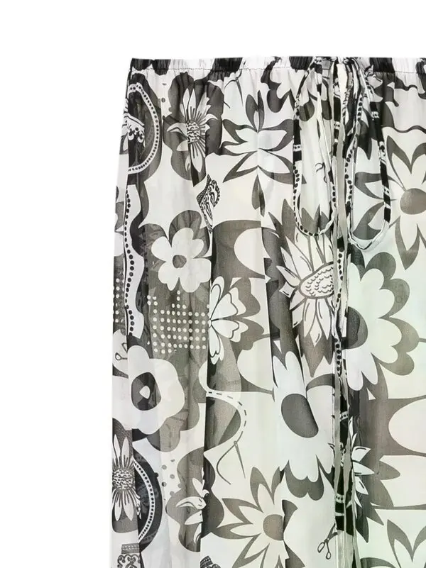 AMIR SLAMA Floral-print Maxi Beach Dress