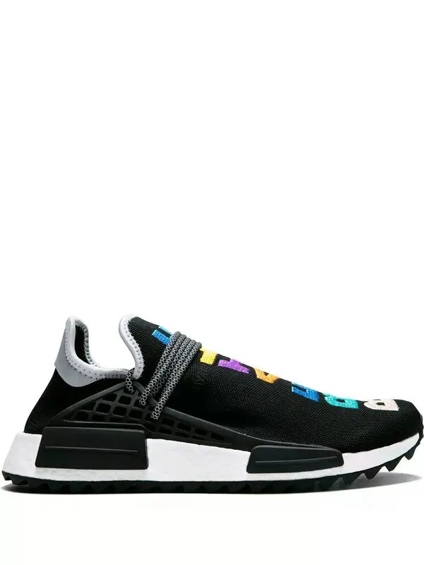 Adidas X Pharrell Williams Hu Nmd Tr Breathe/walk Sneakers - Black
