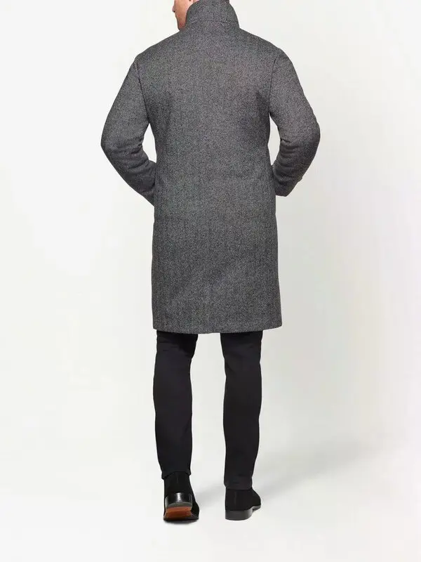 NORWEGIAN WOOL Single-breasted Down-filled Coat
