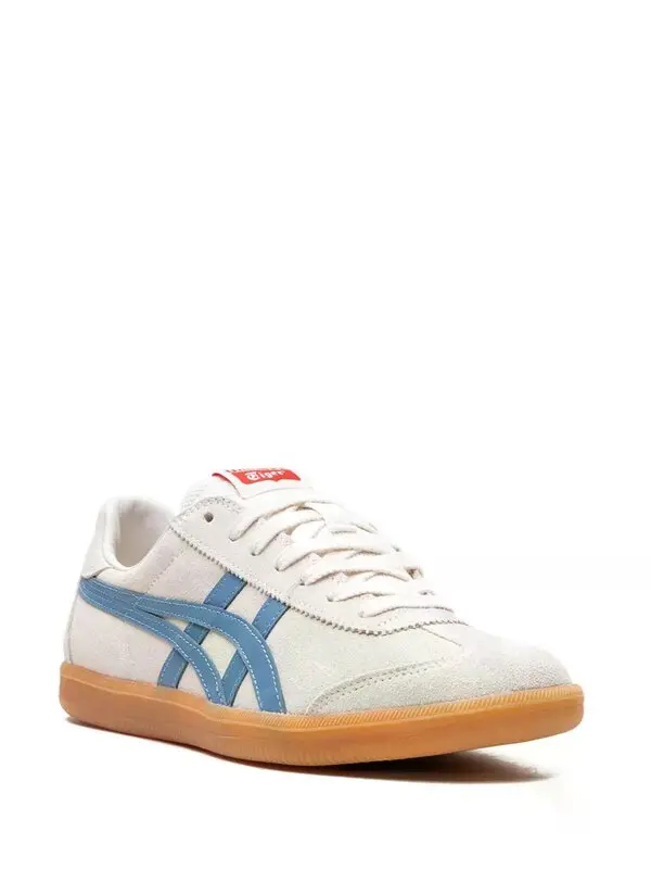 Onitsuka Tiger Tokuten Cream And Blue Sneakers - White