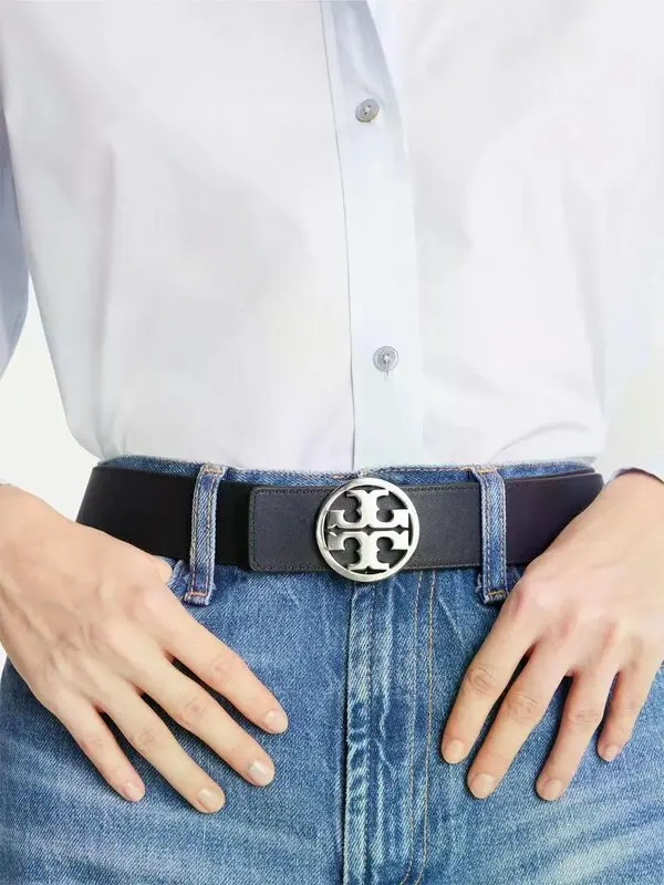 Tory Burch Miller Reversible Belt - Black