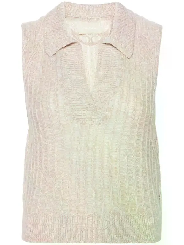 Zadig&Voltaire Lunny Merino-wool Sweater Vest - Neutrals