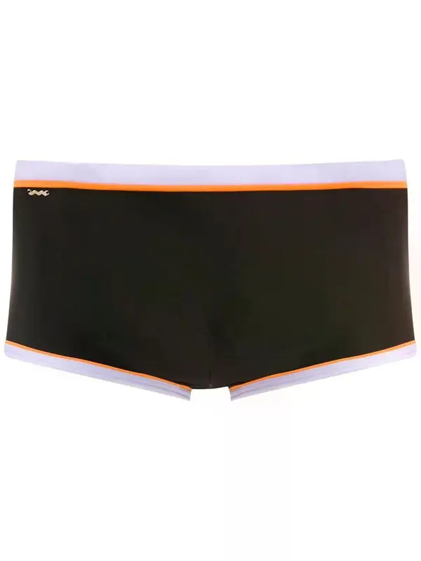 AMIR SLAMA Paneled Trunks - Black