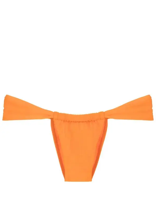 AMIR SLAMA Gathered Low-rise Bikini Bottoms - Orange