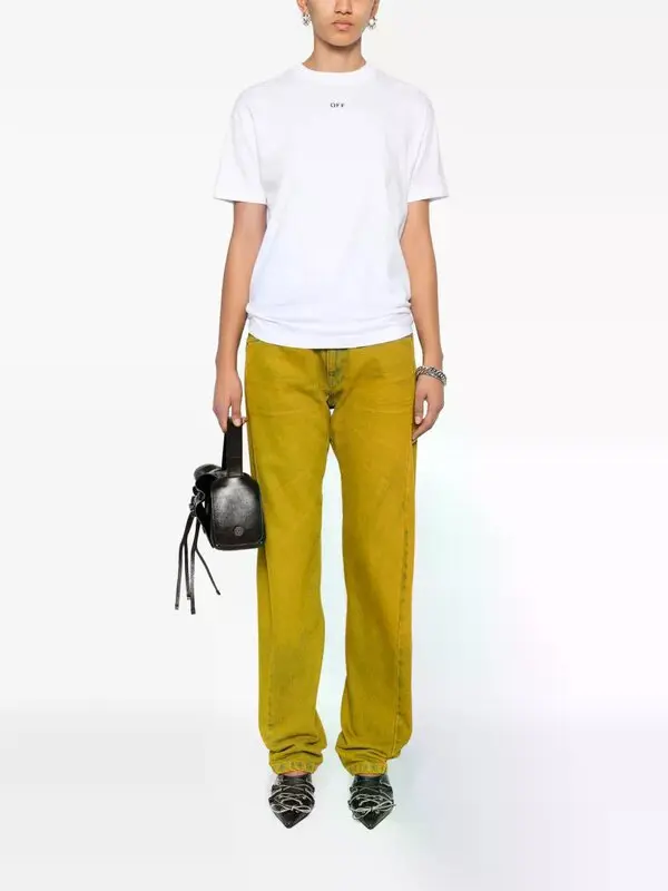 Off-White Cotton Diag-stripe T-shirt - White