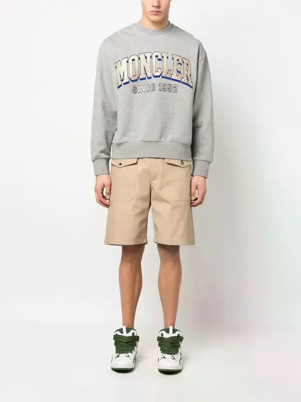 Moncler Logo-print Crew-neck Jumper