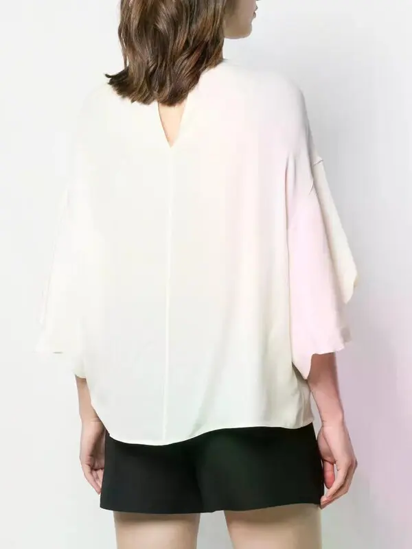 Valentino Garavani Silk Tulip Sleeve Blouse