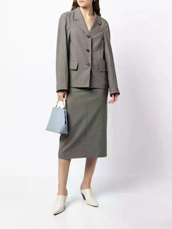 LOW CLASSIC Oversized Check Blazer