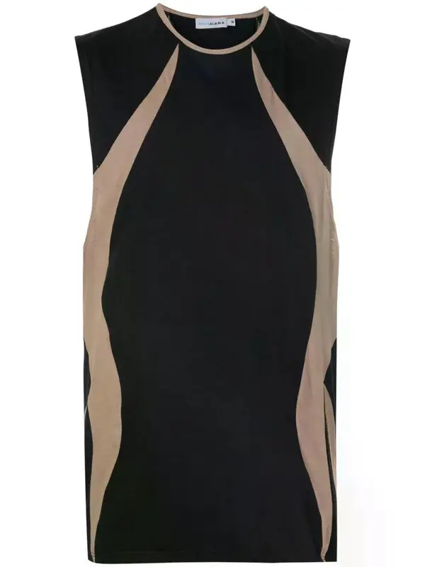 AMIR SLAMA Panelled Round-neck Tank Top
