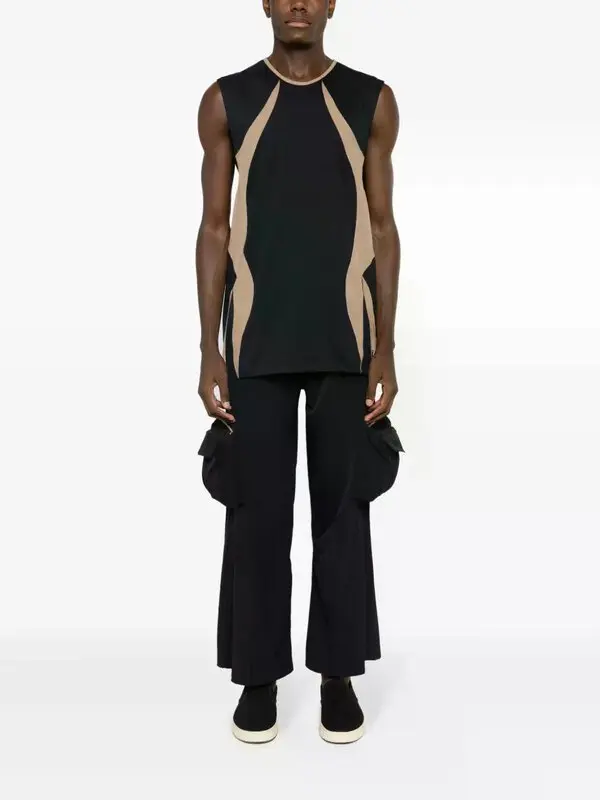 AMIR SLAMA Panelled Round-neck Tank Top