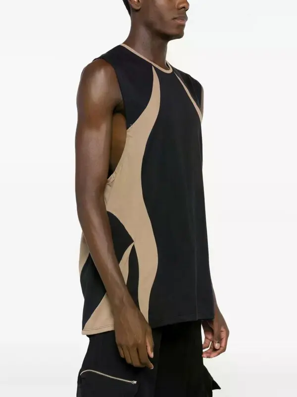 AMIR SLAMA Panelled Round-neck Tank Top