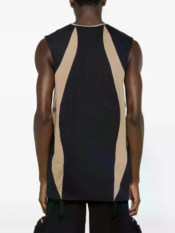 AMIR SLAMA Panelled Round-neck Tank Top