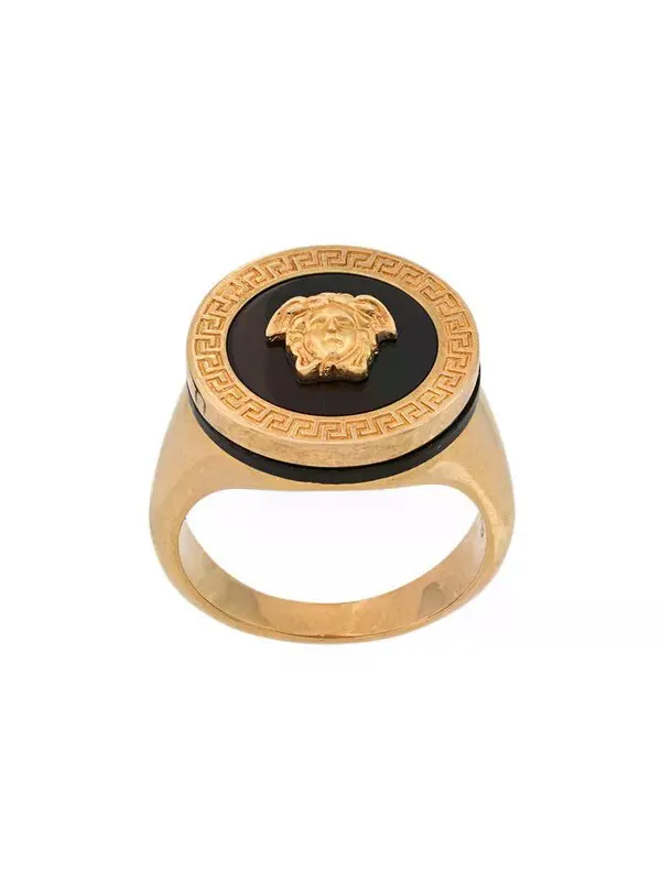 Versace Medusa Enamel Ring - Gold
