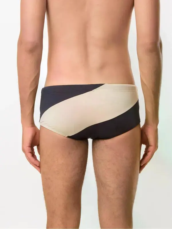 AMIR SLAMA Color Block Swim Trunks