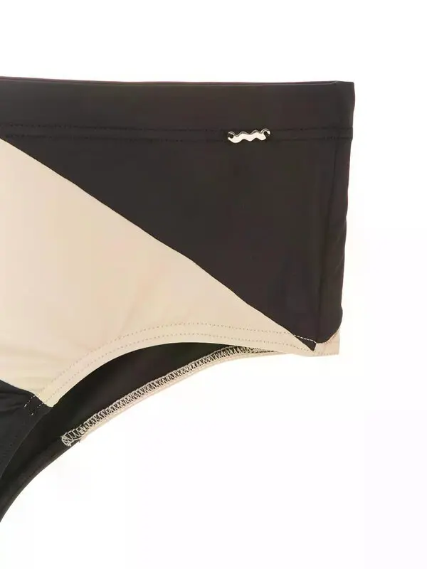 AMIR SLAMA Color Block Swim Trunks