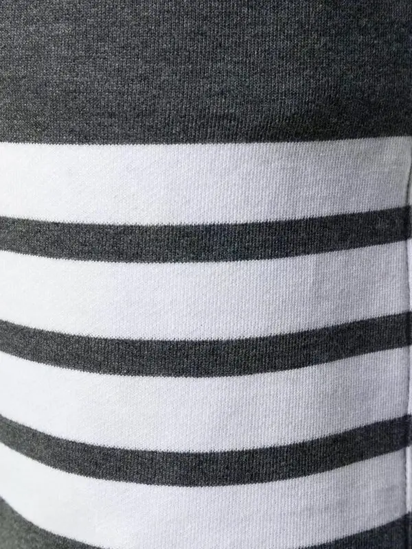 Thom Browne 4-bar Stripe Tonal Track Shorts - Grey