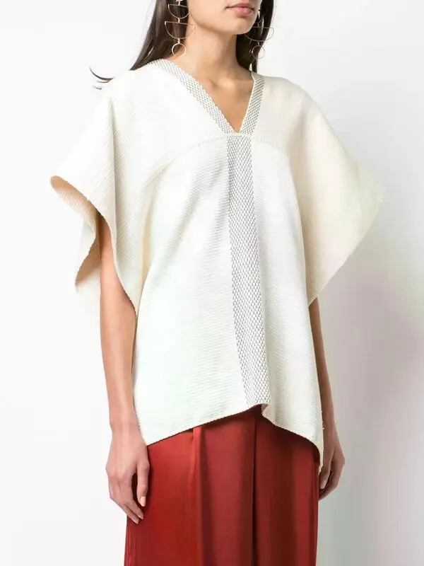 Voz Flared Short-sleeve Sweater