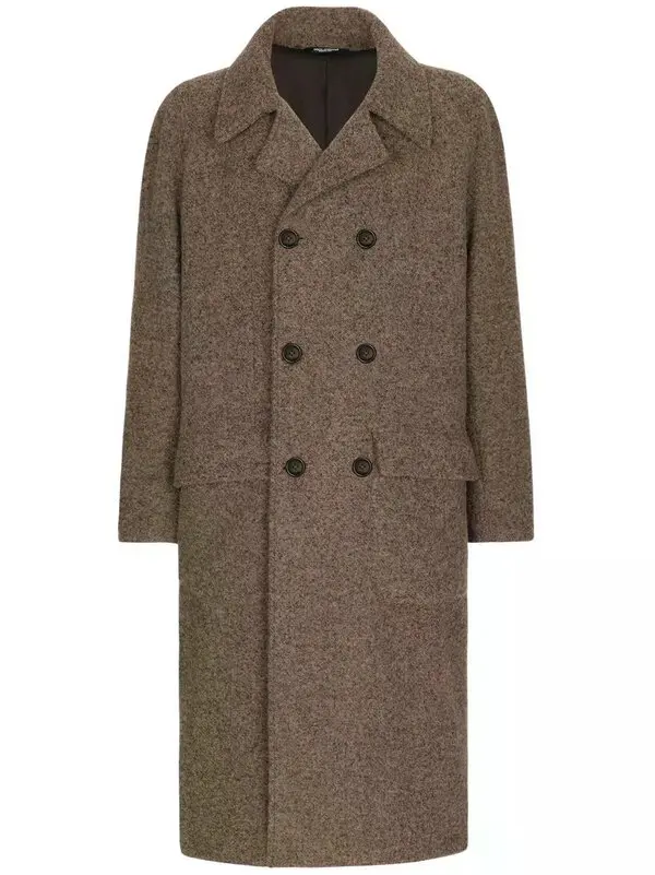 Dolce & Gabbana Mélange-effect Double-breasted Coat