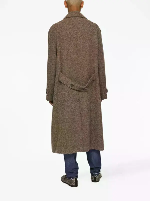 Dolce & Gabbana Mélange-effect Double-breasted Coat