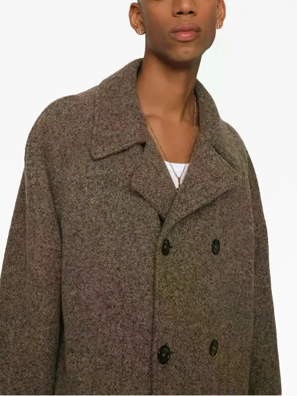 Dolce & Gabbana Mélange-effect Double-breasted Coat