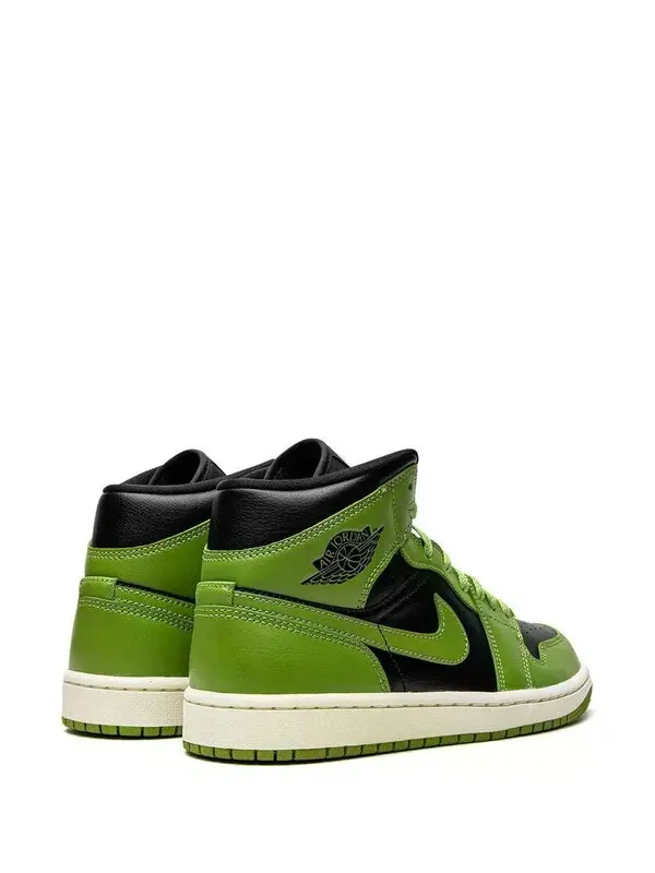 JORDAN Air 1 Mid Altitude Green Sneakers - Black