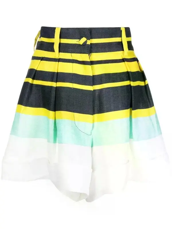 BAMBAH Striped High-waisted Shorts