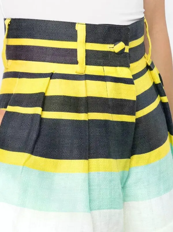BAMBAH Striped High-waisted Shorts