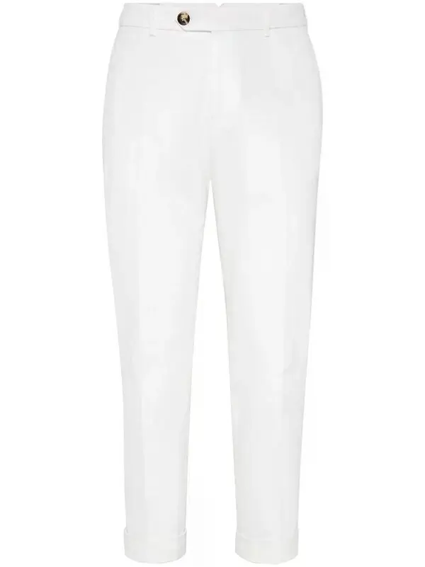 Brunello Cucinelli Straight-leg Trousers - White