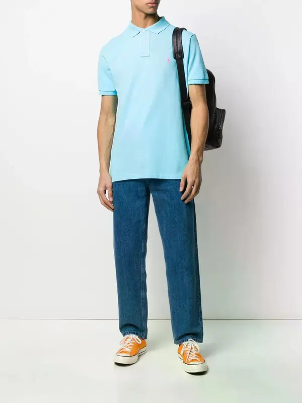 Polo Ralph Lauren Embroidered Logo Polo Shirt - Blue