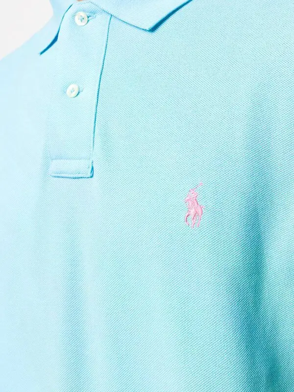 Polo Ralph Lauren Embroidered Logo Polo Shirt - Blue